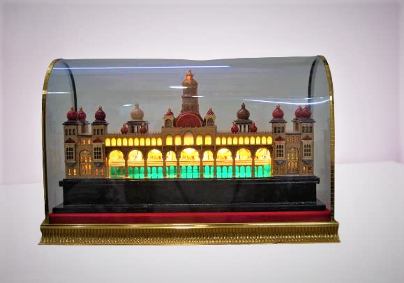 Buy Mysore Palace 3D Model with LED Lights Decorative Showpiece - (Wood ...