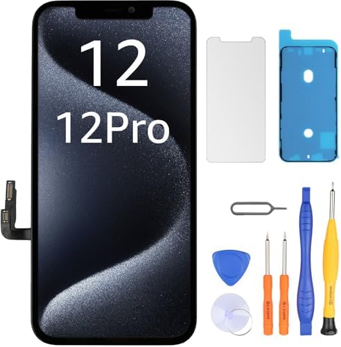 Amazon.com: LL TRADER Screen Replacement for iPhone 12/12 Pro 6.1" LCD ...
