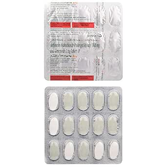 Amaryl M Forte 2mg - Strip of 15 Tablets : Amazon.in: Health & Personal ...