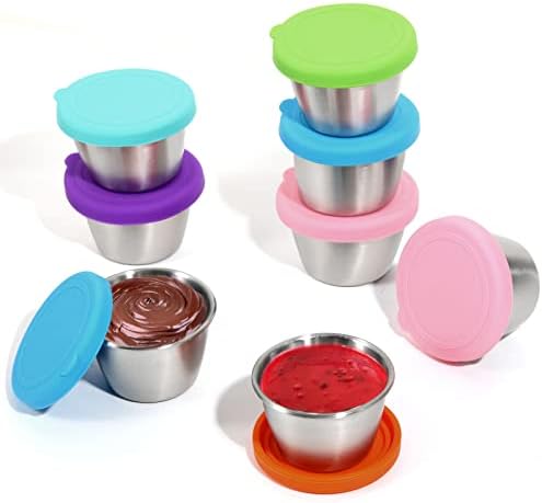 Amazon.com: Hydream 8Pack Salad Dressing Containers To Go,1.6 oz Small ...