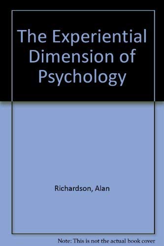 Buy The Experiential Dimension of Psychology Book Online at Low Prices ...