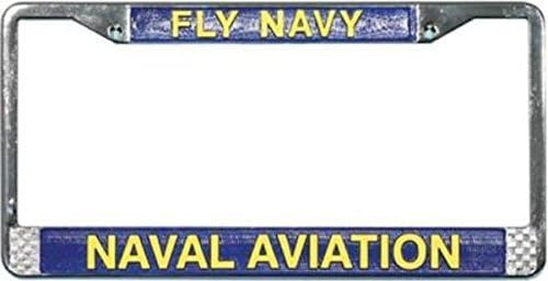 Amazon.com: Fly Navy Naval Aviation License Plate Frame : Automotive
