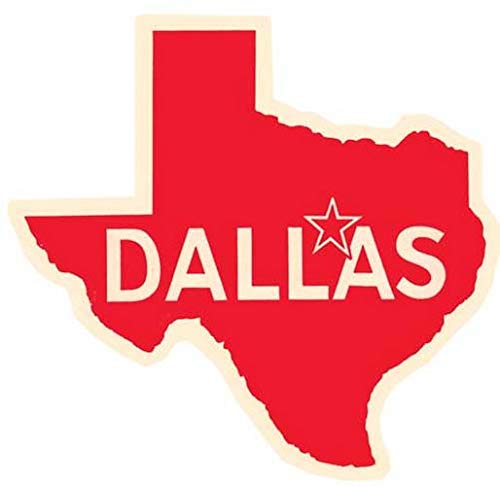 Amazon.com: Dallas Texas Red Vintage Travel Decal Sticker Souvenir ...