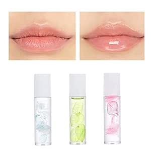 Amazon.com : Domality Flower Roll-on Lip Gloss Set, 3pcs Flower Rolling ...