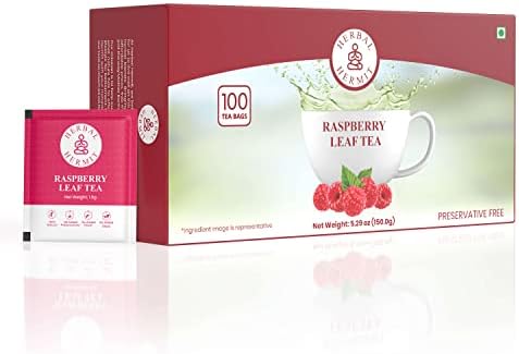 Amazon.com : Red Raspberry Leaf Tea (100 Tea Bags) Supports Fertility ...