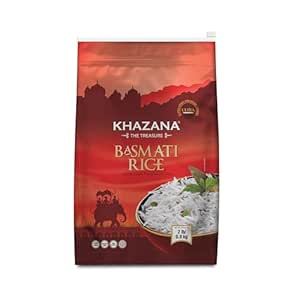 Amazon.com : Khazana Authentic Extra Long Basmati Rice - 2lb Resealable ...