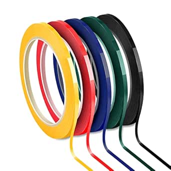 Whiteboard Tape, Graphic Chart Tape, Self Adhesive, Assorted 5 Colors ...