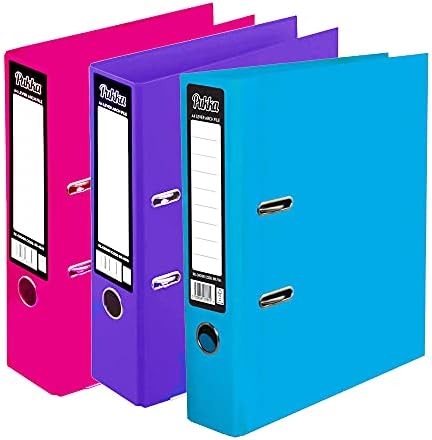 Pukka Pads 10 x Pukka A4 Glossy 2-Ring Lever Arch Files School Work ...