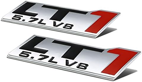 Amazon.com: Auto Dynasty 2 x Metal Emblem Decal Logo Trim Badge LT 1 5 ...