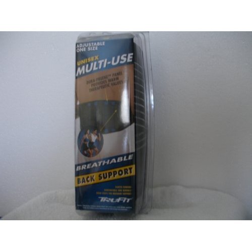 Amazon.com: Tru-Fit Multi-Purpose Back Brace Black One Size Fits All ...