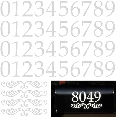 Amazon.com: 3 Inch Reflective Mailbox Numbers for Outside Rustic Style ...