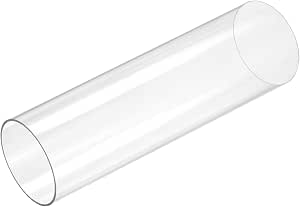 DMiotech 9.6" Clear Rigid Plastic Pipe 71mm x 75mm(3") Polycarbonate ...