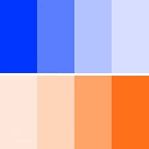 Amazon.com : Color Correction Gel Filter 8 Pack 16x20 inches Blue ...