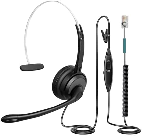 Amazon.com: Phone Headsets for Office Phones, Telephone Headset for ...