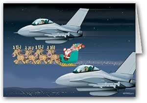 Amazon.com : Air Force Christmas Card, USAF : Greeting Cards : Office ...