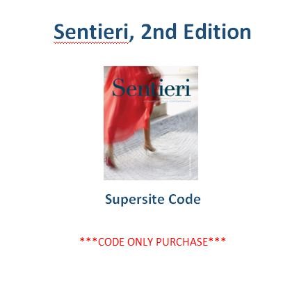 Sentieri 2nd Ed Supersite Code **CODE ONLY**: VHL: 9781626807723 ...