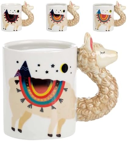 Amazon.com: VOTUM Animal-Shaped Llama Coffee Mug, 18.6 fl. oz ...