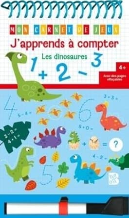 Mon carnet de jeux - J'apprends à compter avec les dinosaures : 123rf ...