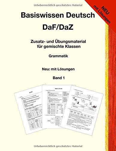 Basiswissen Deutsch DaF/DaZ: Grammatik - Neu: mit Lösungen (German ...