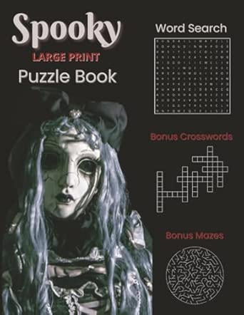 Spooky Word Search & Puzzle Book – Large Print: Get Puzzling With This ...