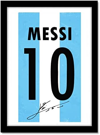 TenorArts Lionel Messi Poster Argentina No 10 Shirt Laminated Poster ...