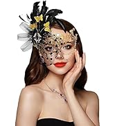 Amazon.com: Campsis Masquerade Mask Flower Mardi Gras Masks Masquerade ...