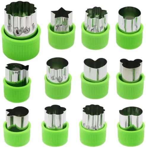 Amazon.com: Vegetable Cutter Shapes Set - Press-type Mini Cookie ...