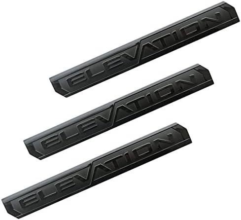 Amazon.com: 3Pcs Elevation Emblem Door Rear Badges Nameplate Sticker ...