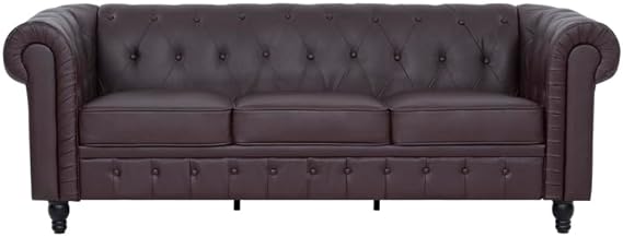 Amazon.com: Naomi Home Emery Sofa Espresso/Air Leather : Home & Kitchen