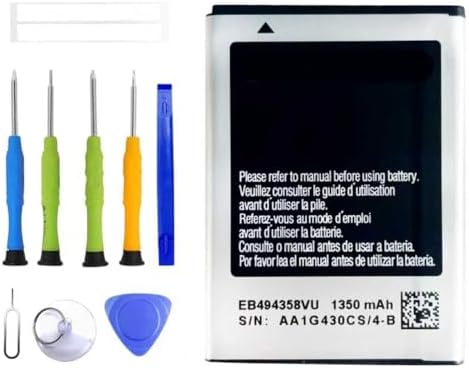 ERYNK EB494358VU Batterie de rechange compatible avec Samsung Galaxy ...