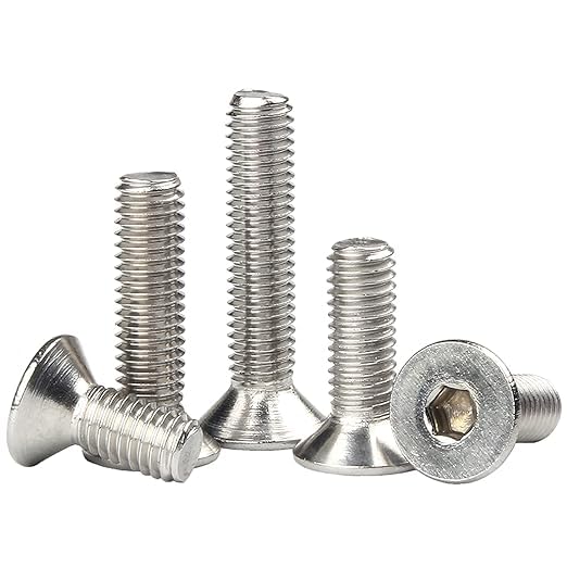 Immech - M5 x 30mm CSK Allen Head Screw, 304 Stainless Steel ...