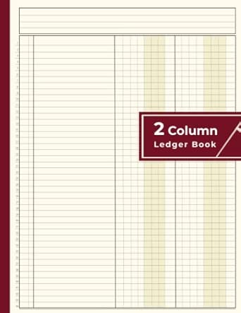Amazon.com: 2 Column Ledger Book: Accounting and Bookkeeping Work ...