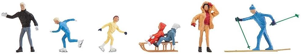 Amazon.com: Faller 150913 Winter Figures 6/HO Scale Figure Set : Arts ...