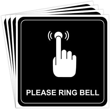 Amazon.com : dealzEpic - Please Ring Bell Sign Stickers - Self Adhesive ...