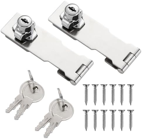 5 Inch Keyed Hasp Latch Lock, Knob Locking Hasp,Hasp Latches Lock ...