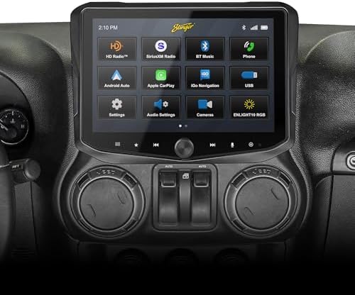 Amazon.com: Stinger HORIZON10 10.1" Jeep Wrangler JK (2011-18) Flush ...