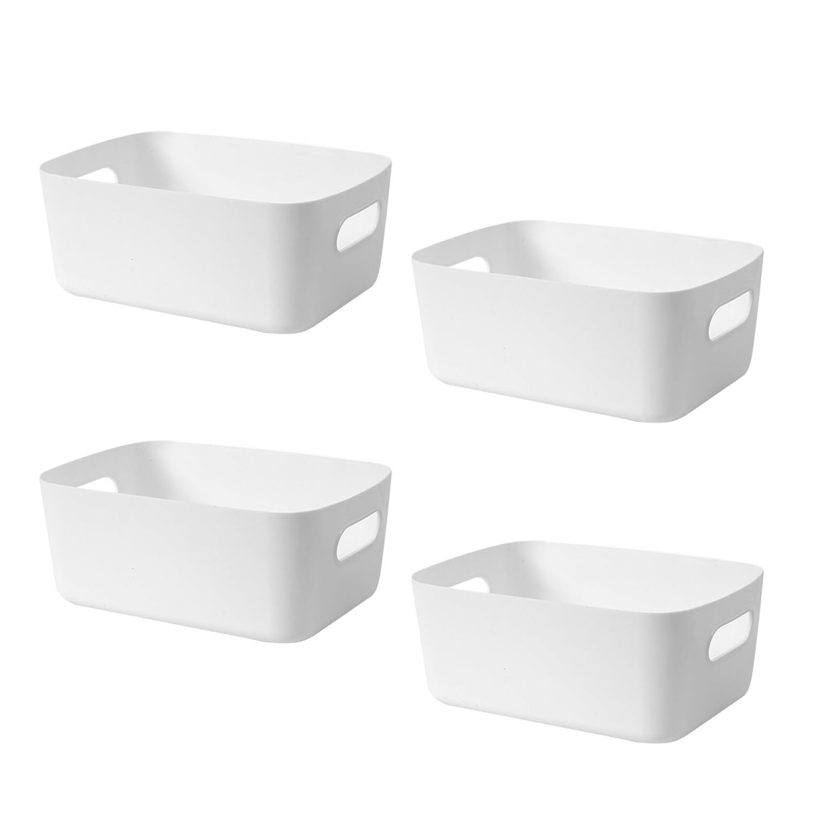 Amazon.com - WKITKA Set of 4 Plastic Storage Box, Office Home Kitchen ...