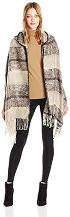 Jessica Simpson Women's Plaid Woven Hood Oblong Scarf with Twisted Self ...
