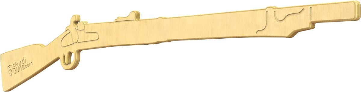 Amazon.com: SturdiGuns Kids Frontier Rifle Wooden Toy Gun with, Made in ...