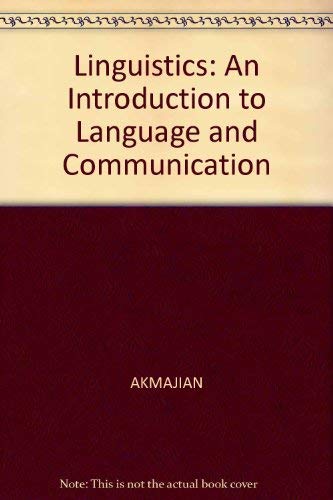 Buy Linguistics: An Introduction to Language and Communication Book ...