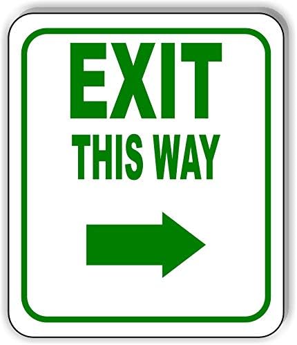 Amazon.com : ENTRANCE THIS WAY DIRECTIONAL RIGHT ARROW RED Aluminum ...