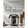 Amazon.com: COMFEE' Rice Cooker, 4 Cups Uncooked, 8 Cups Cooked Slow ...