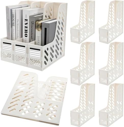 Amazon.com : SANRUI Acrylic Desk File Organizer, 4 Vertical ...