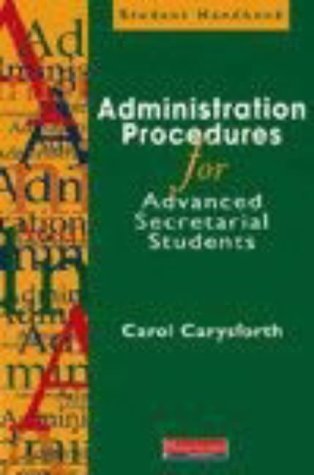 Administration Procedures for Advanced Secretarial Students: Amazon.co ...