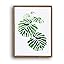 Amazon.com: Botanical Green Succulent Plant Canvas Framed Wall Art ...