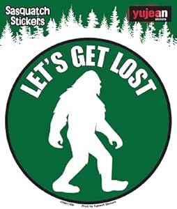 Amazon.com: Let's GET Lost Sticker - Squatcher Weather Resistant Long ...