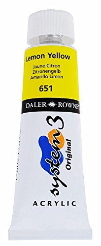 Daler-Rowney System 3 Original 75ML Yellow/Red(Lemon Yellow) : Amazon ...