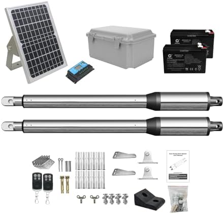 Amazon.com: JUJIANG C01 Solar Gate Opener with Batteries & Solar Panel ...