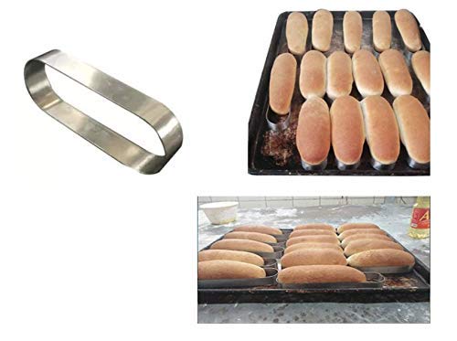 Aro Molde En Acero Inoxidable Para Hornear Pan De Hot Dog : Amazon.com ...
