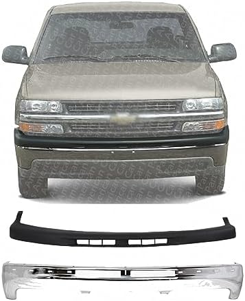 Amazon.com: For 00-06 TAHOE 99-02 SILVERADO 1500 FRONT BUMPER FACE BAR ...